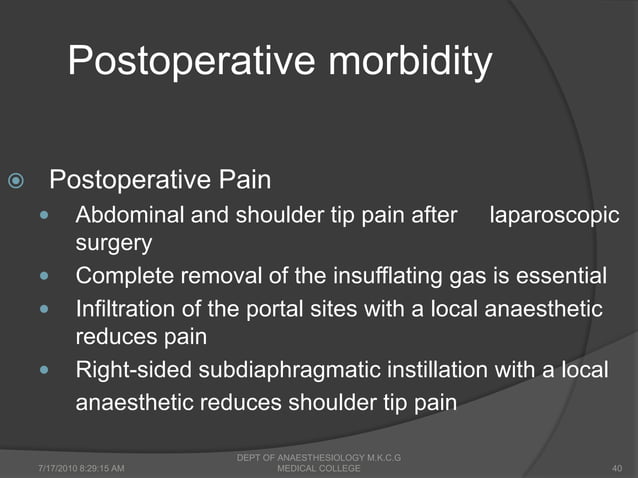 Lap anesthesia | PPT