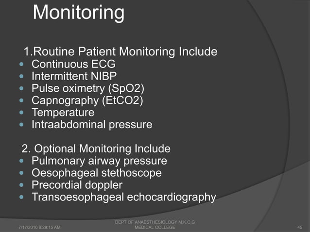 Lap anesthesia | PPT