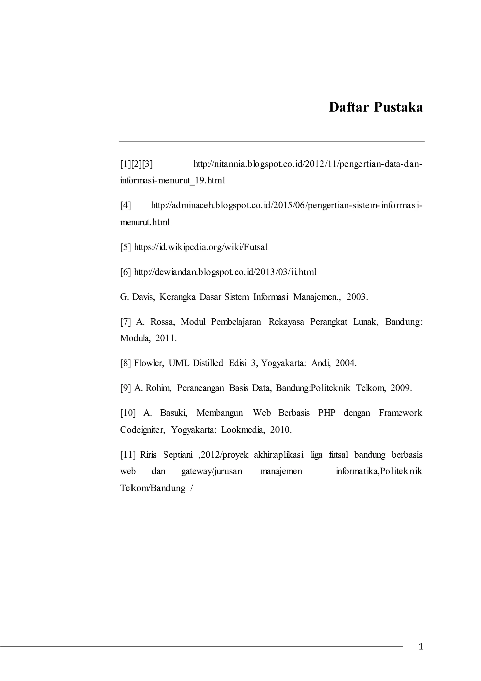 Lapangan futsal | DOCX