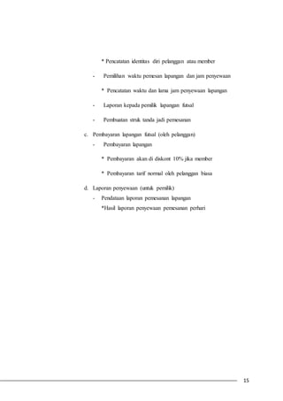 Lapangan futsal | DOCX