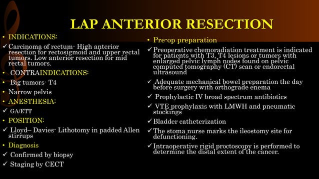 LAP ANTERIOR RESECTION-STEP BY STEP Operative Surgery.pptx