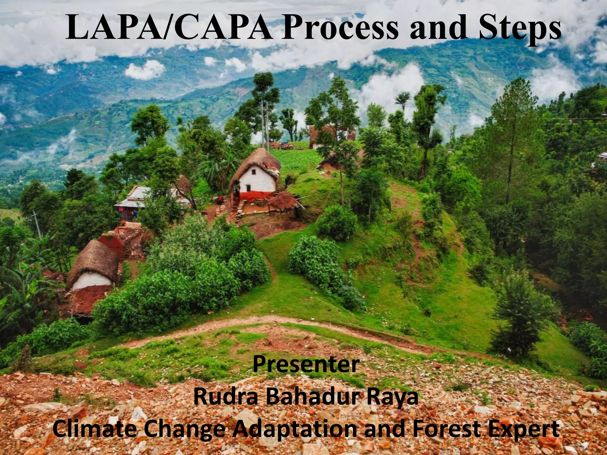 Steps of Local Adaptation Plan of Action (LAPA Process) in Community ...