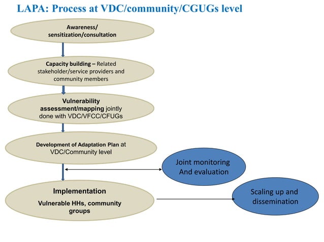 Steps of Local Adaptation Plan of Action (LAPA Process) in Community ...