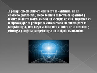 La parapsicologia | PPTX