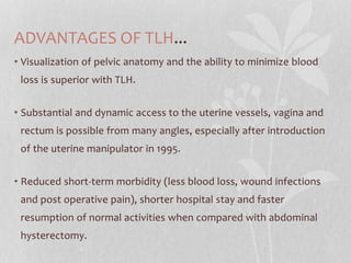Laparascopic hysterectomy | PPTX