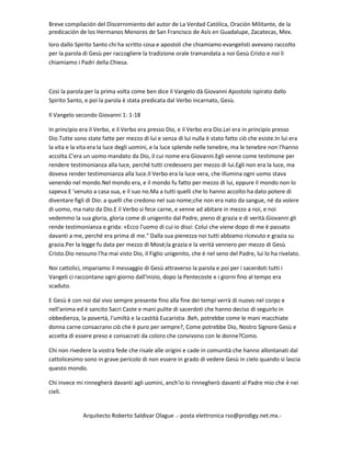 La parola di gesú non é un debate | PDF