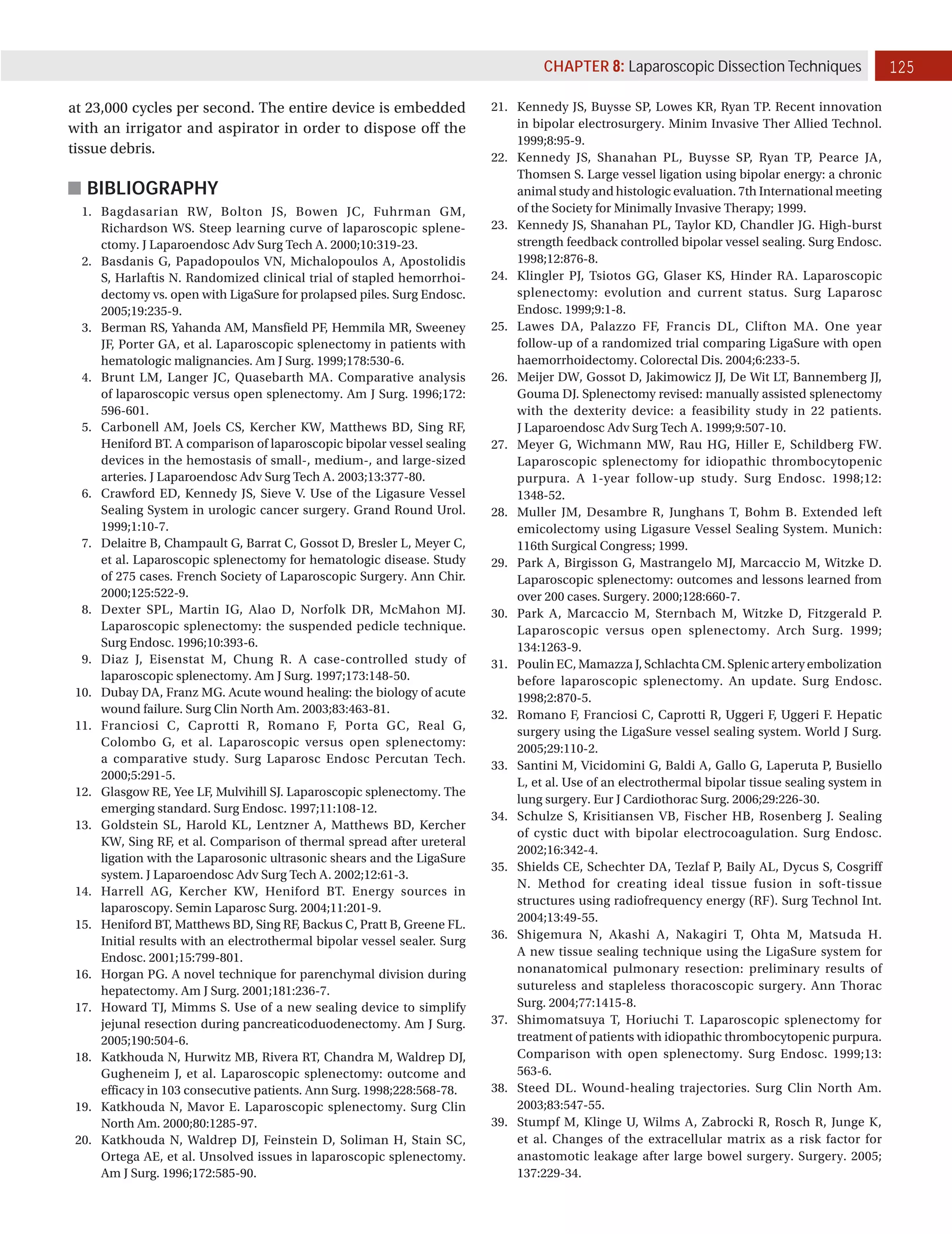 Laparoscopic Dissection Techniques | PDF