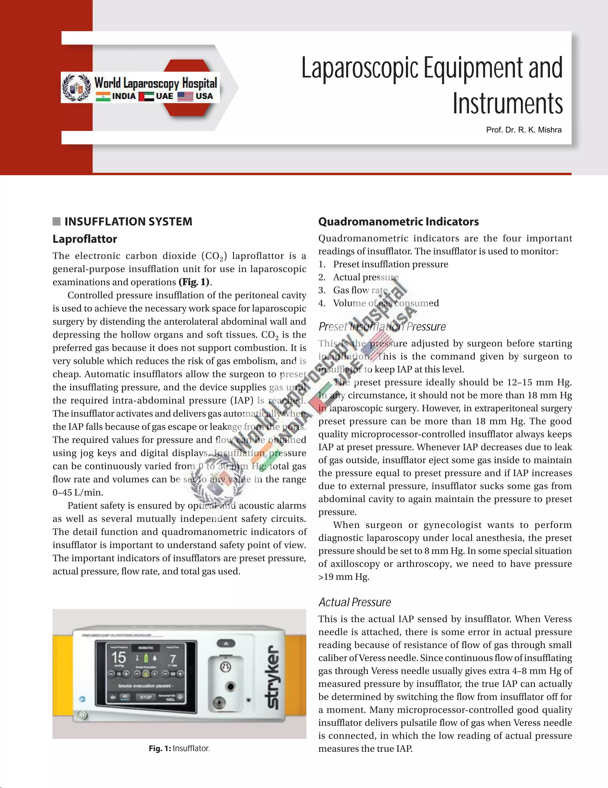 Laparoscopic Equipment and Instruments | PDF | First Aid | Injuries