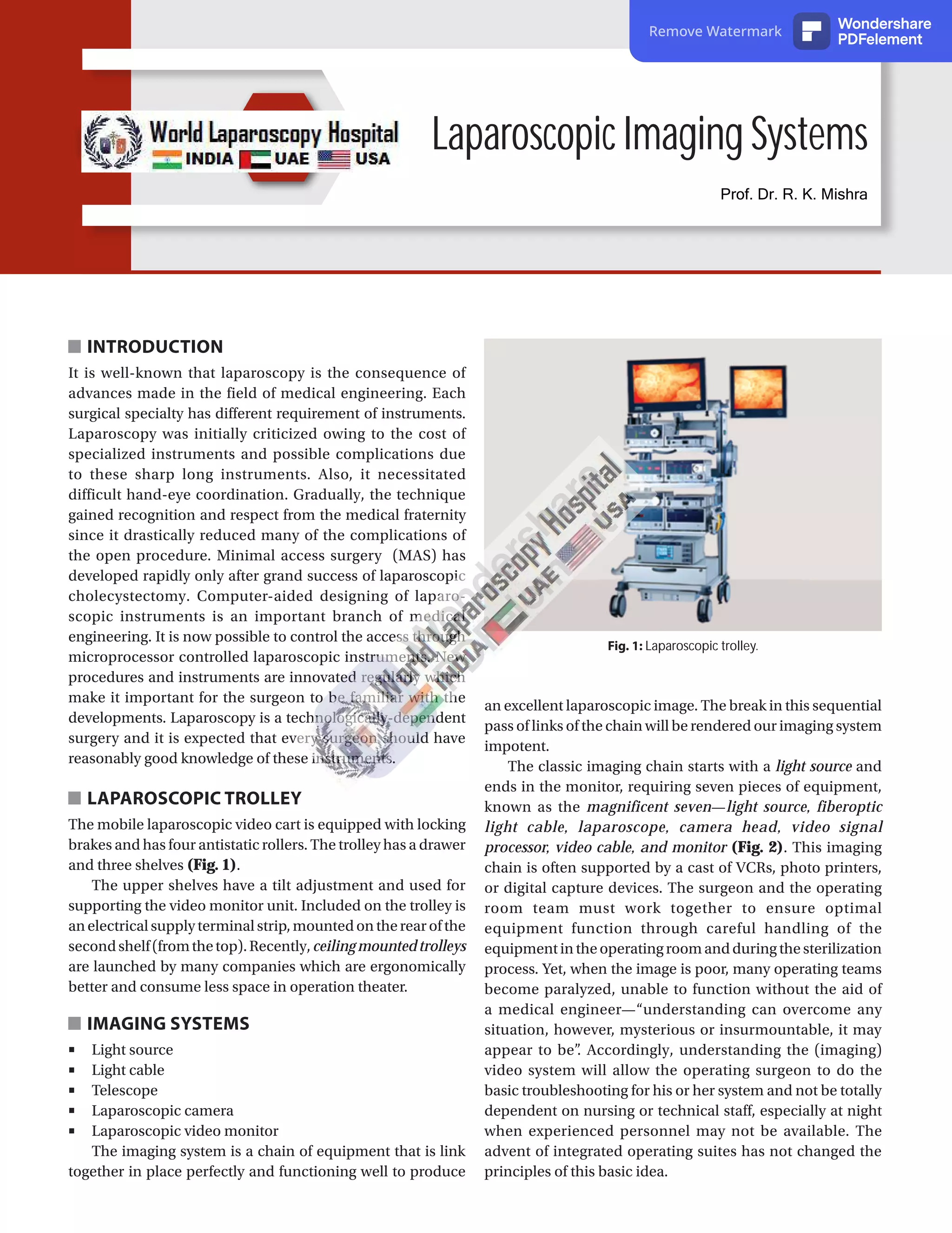 Laparoscopic Imaging Systems | PDF