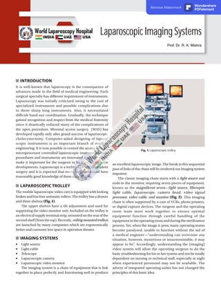 Laparoscopic Imaging Systems at World Laparoscopy Hospital | PDF
