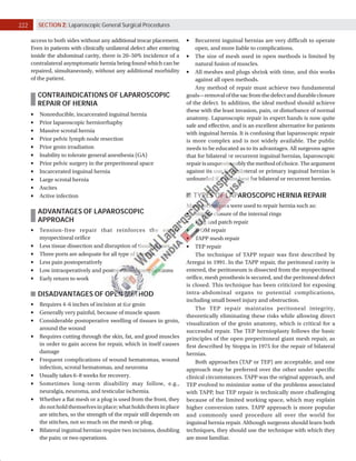 Laparoscopic Repair of Inguinal Hernia at WLH | PDF