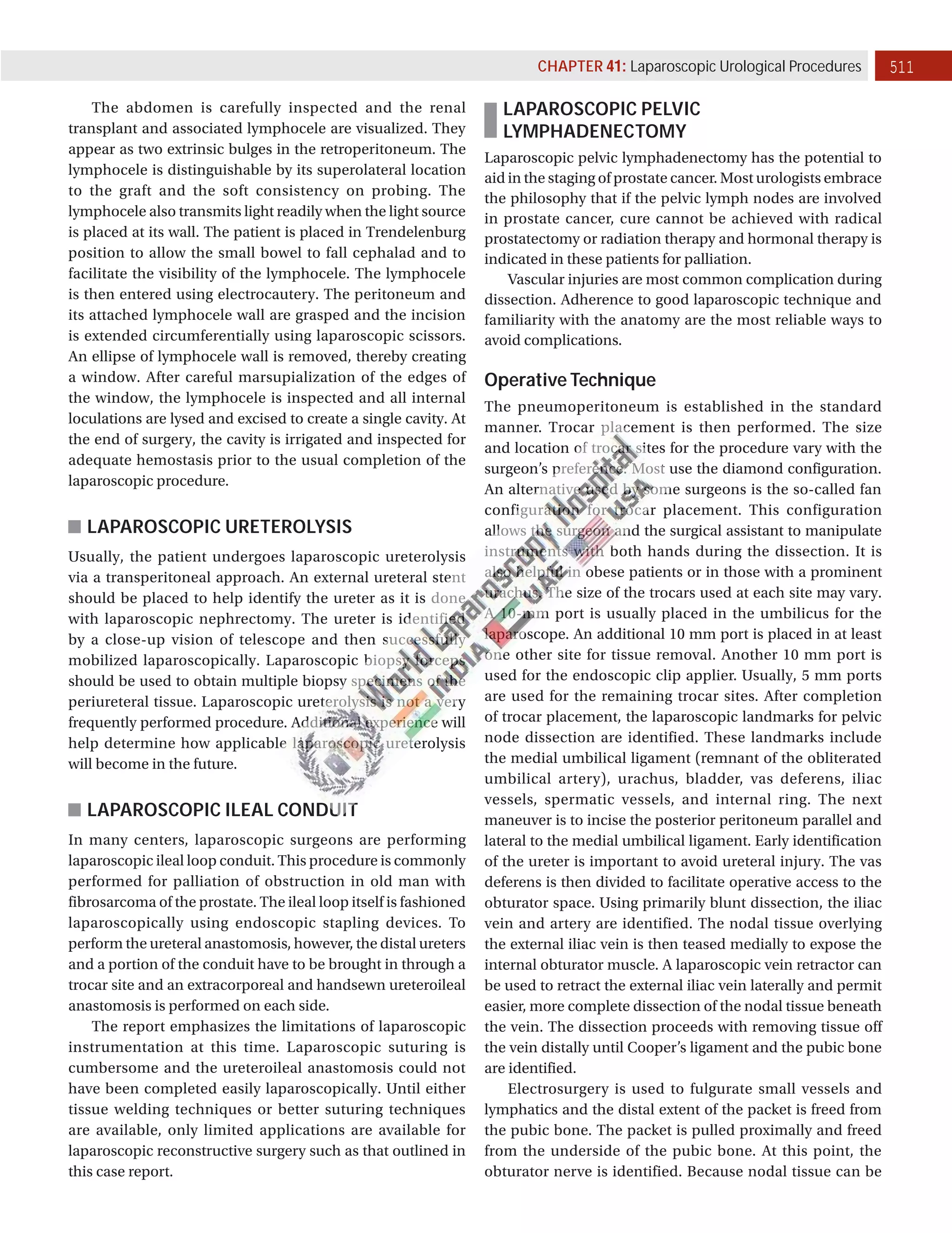 Laparoscopic Urological Procedures | PDF