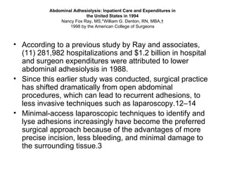 Laparoscopic Adhesiolysis | PPT