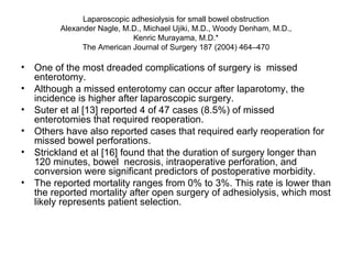 Laparoscopic Adhesiolysis | PPT
