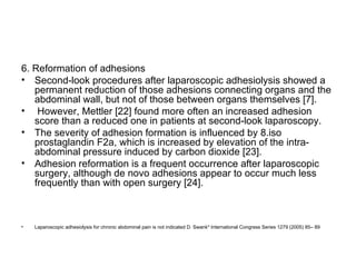 Laparoscopic Adhesiolysis | PPT