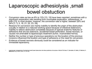 Laparoscopic Adhesiolysis | PPT