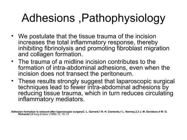 Laparoscopic Adhesiolysis | PPT | Digestive Disorders | Diseases and ...