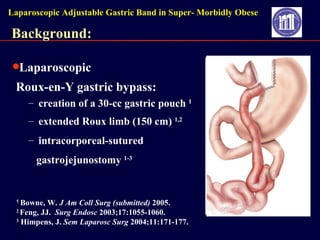Laparoscopic Adjustable Gastric Band in Super Morbidly Obese Patients (BMI > 50) | PPT