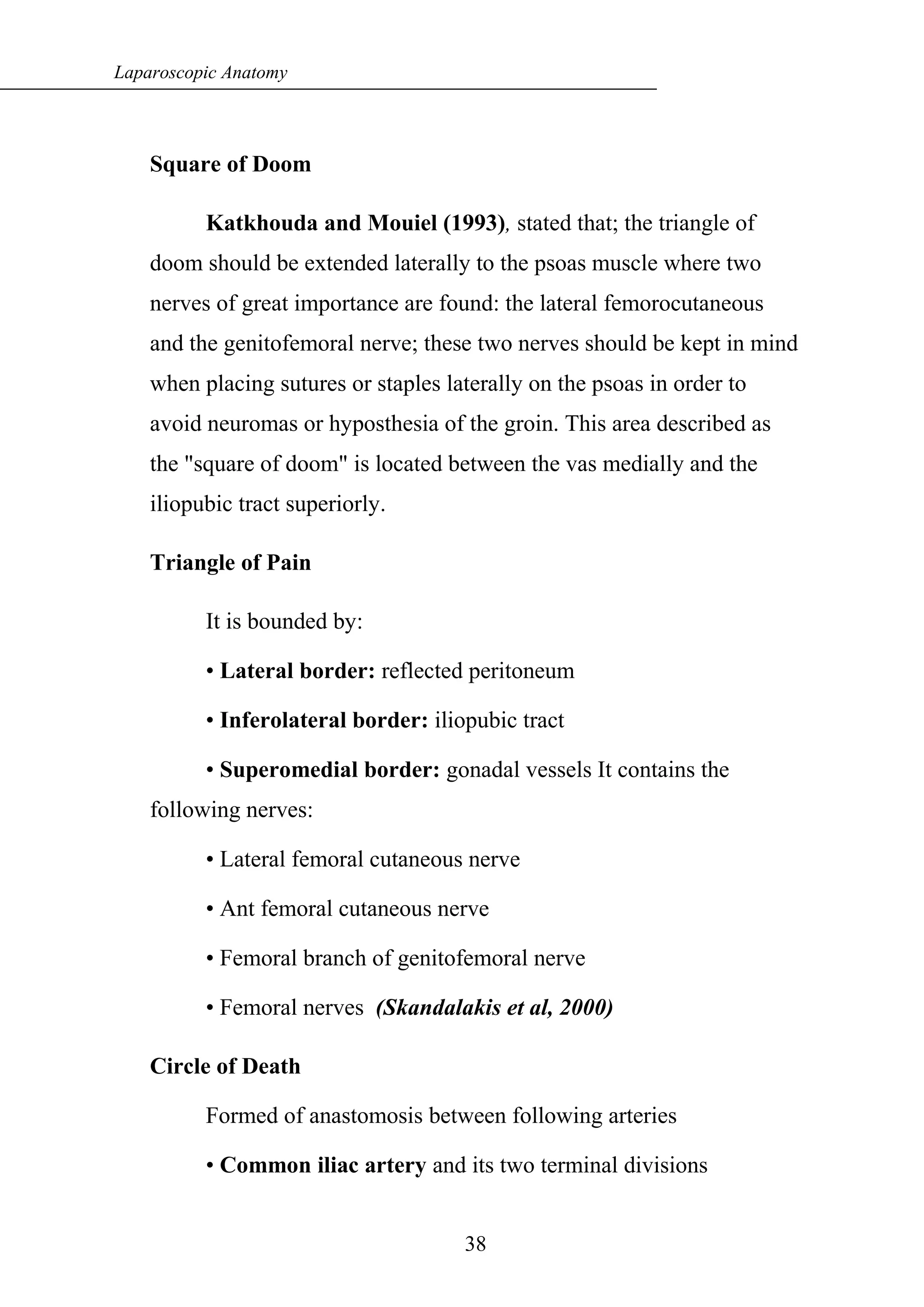 Laparoscopic anatomy of inguinal canal | DOC
