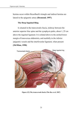 Laparoscopic anatomy of inguinal canal | DOC