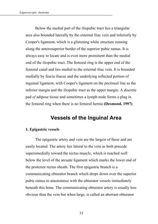Laparoscopic anatomy of inguinal canal | DOC
