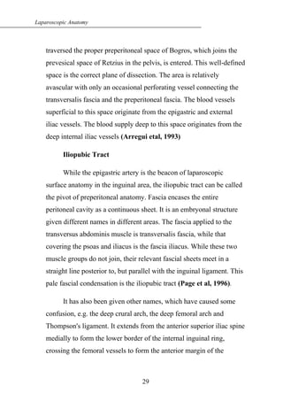 Laparoscopic anatomy of inguinal canal | DOC