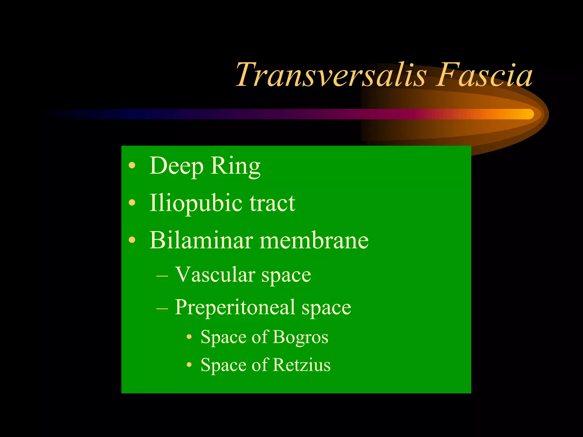 Laparoscopic anatomy of inguinal canal | PPTX