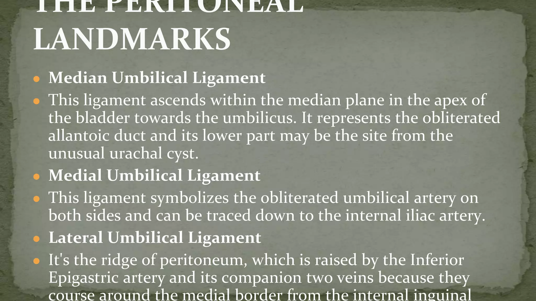 Laparoscopic anatomy of inguinal hernia | PPTX