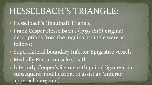 Laparoscopic anatomy of inguinal hernia | PPTX | Pregnancy ...