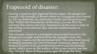 Laparoscopic anatomy of inguinal hernia | PPTX