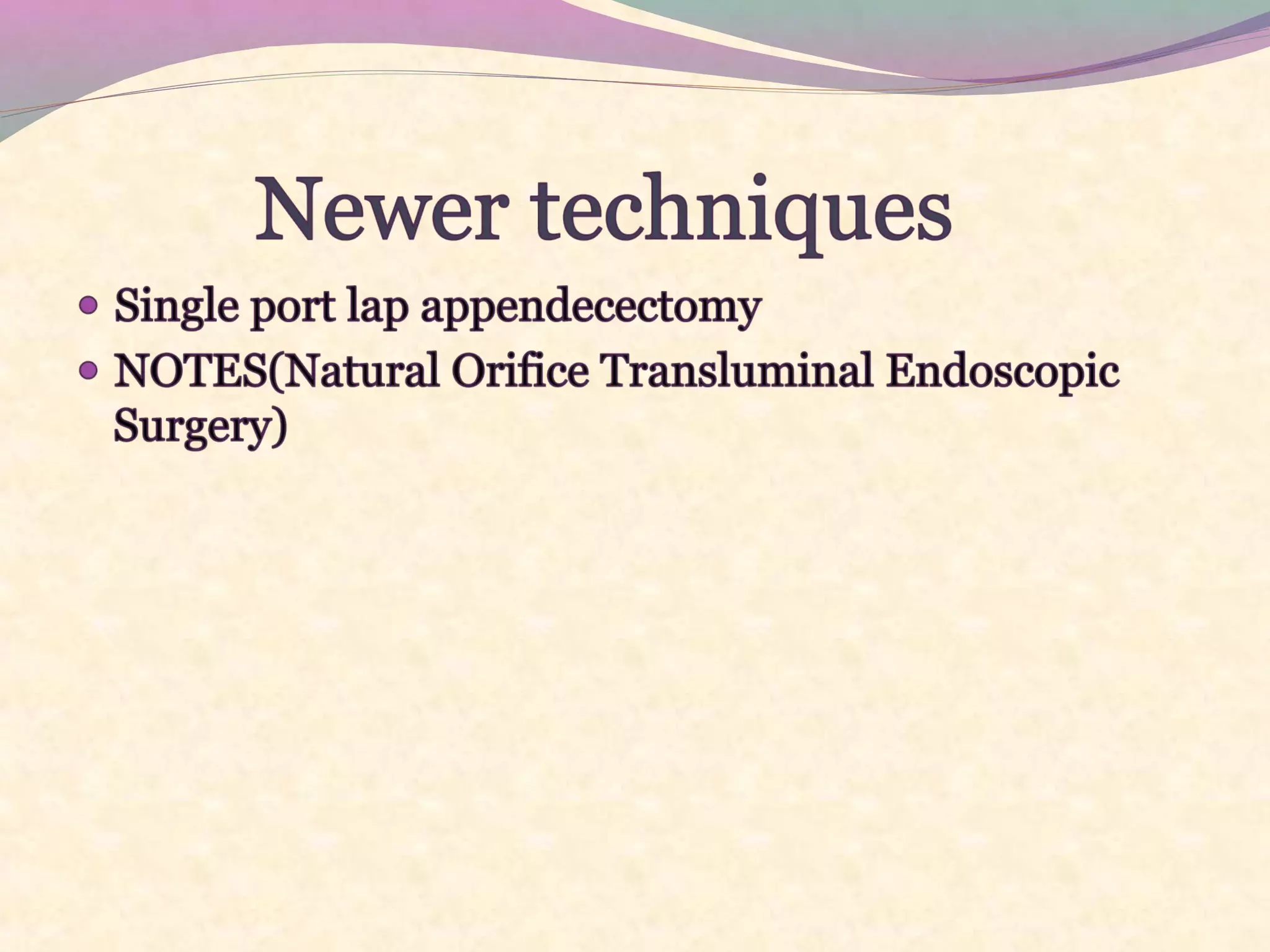 LAPAROSCOPIC APPENDECTOMY | PPT