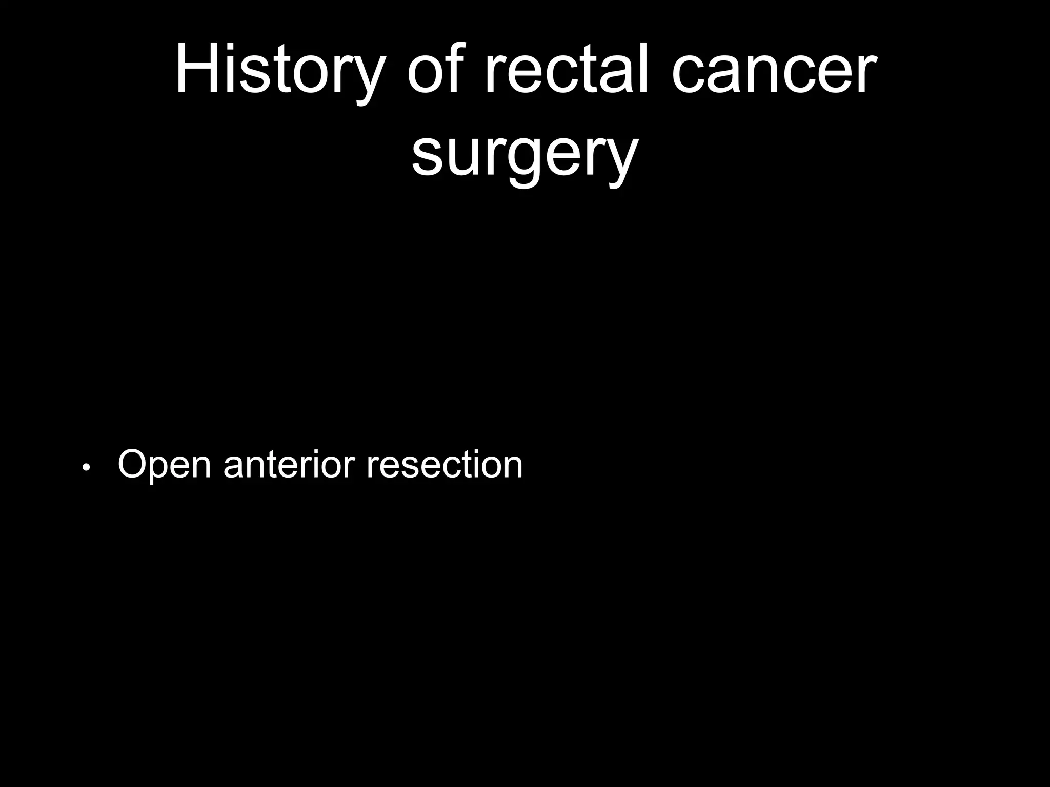 Laparoscopic colorectal cancer surgery trials | PPTX