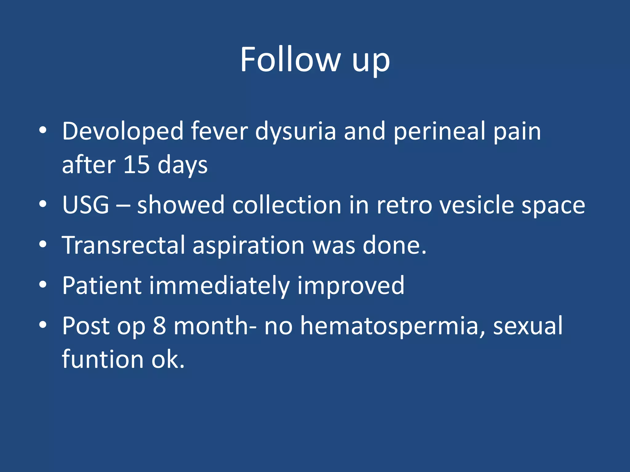 Laparoscopic excision of left seminal vesicle | PPTX
