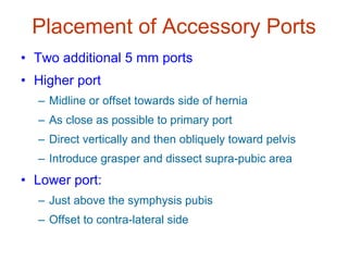Laparoscopic groin hernia repair anatomy & technique | PPT