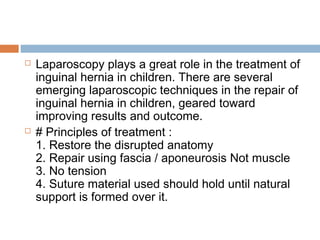 Laparoscopic herniotomy with Pubic Tract Repair in 14 year Old boy | PPT