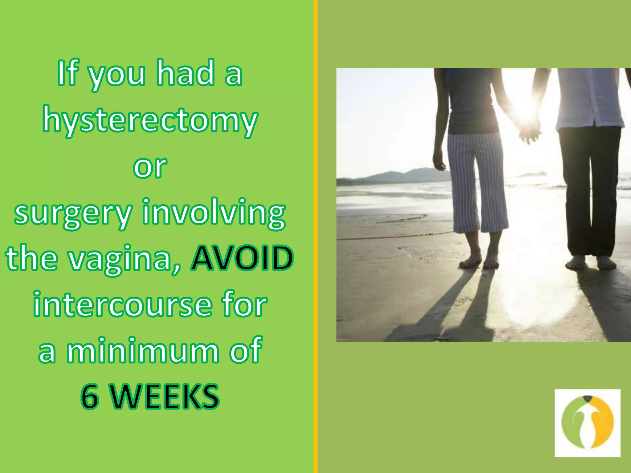 Laparoscopic Hysterectomy: Post Operative Instructions | PPT