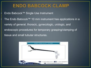 Laparoscopic instruments | PPTX