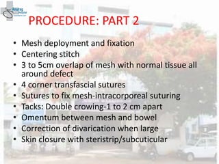 Laparoscopic ipom plus | PPTX