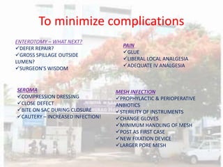 Laparoscopic ipom plus | PPTX