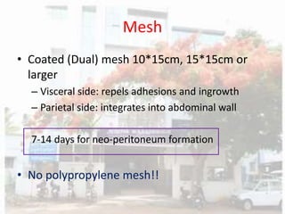 Laparoscopic ipom plus | PPTX