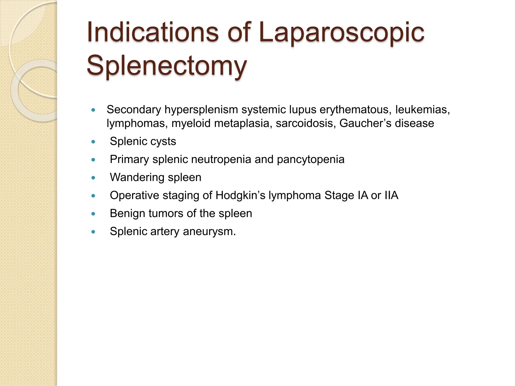 Anatomy and physiology of spleen and laparoscopic management of splenic ...