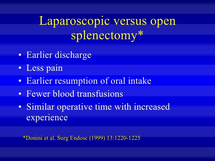 Laparoscopic Splenectomy