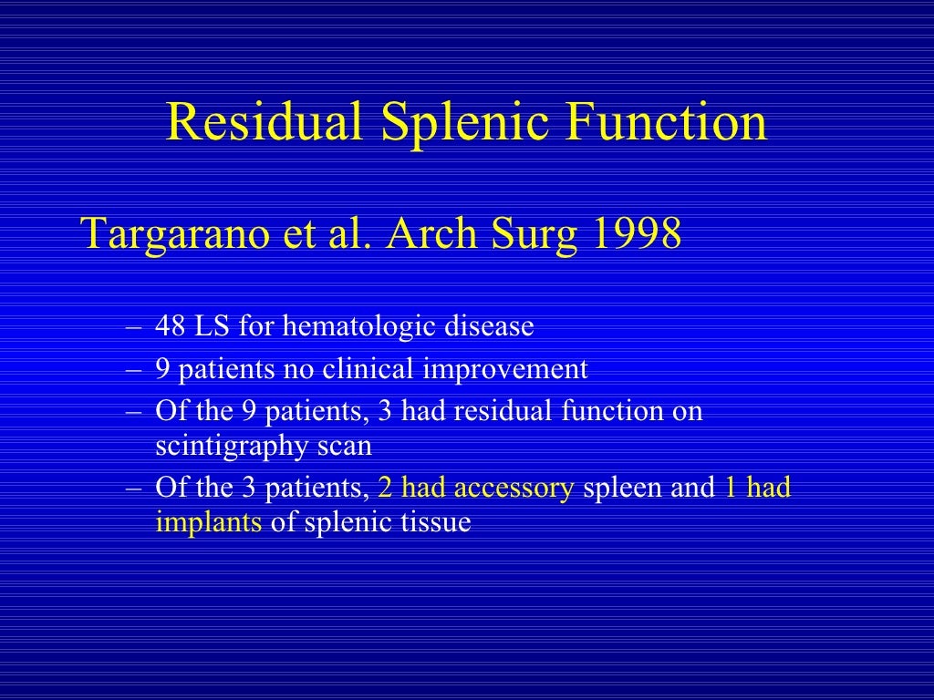 Laparoscopic Splenectomy