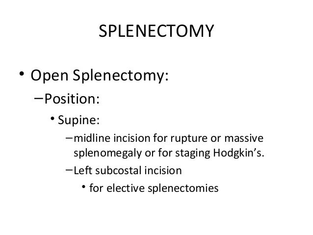 Laparoscopicsplenectomy