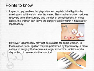 Tubal Ligation Incision