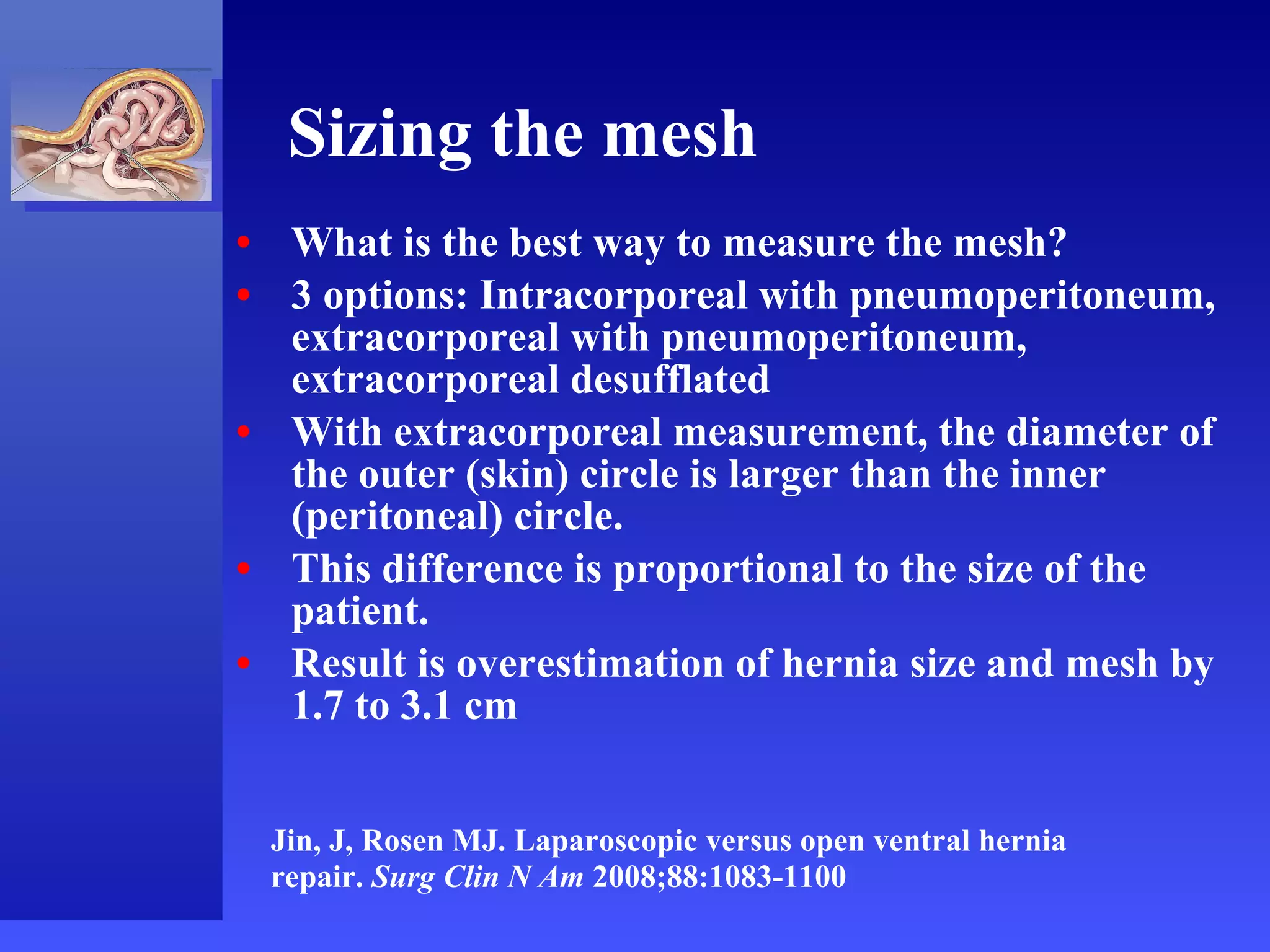 Laparoscopic Ventral Hernia Repair | PPT