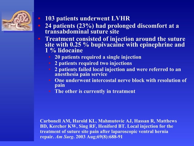 Laparoscopic Ventral Hernia Repair Ppt