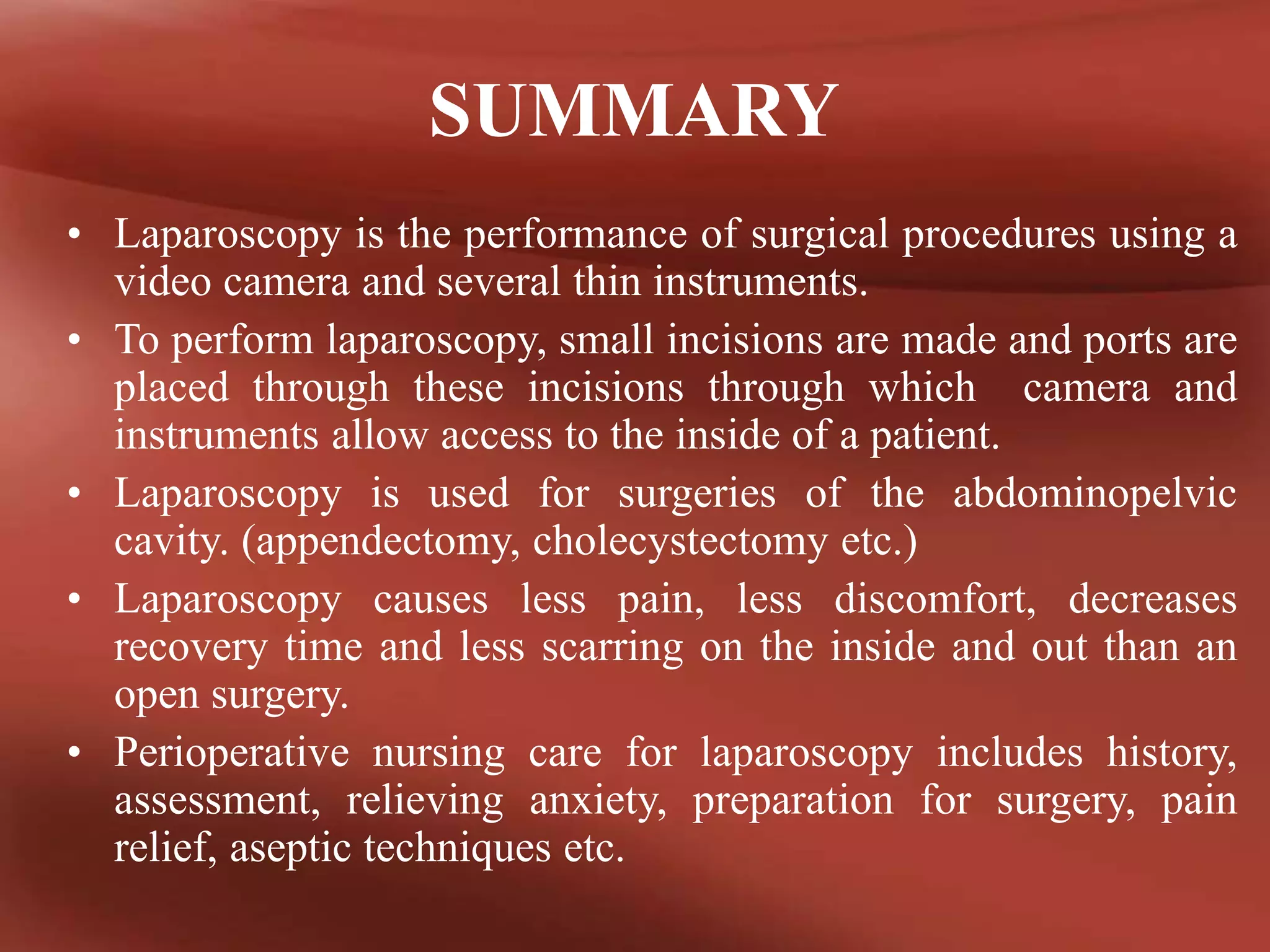 Laparoscopy | PPTX