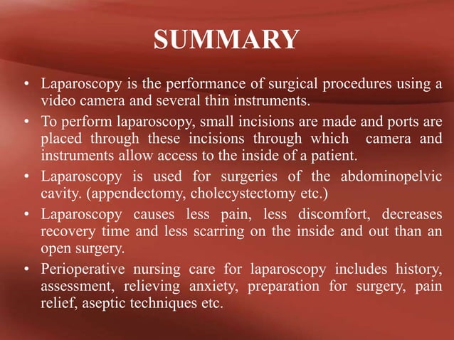 Laparoscopy | PPTX