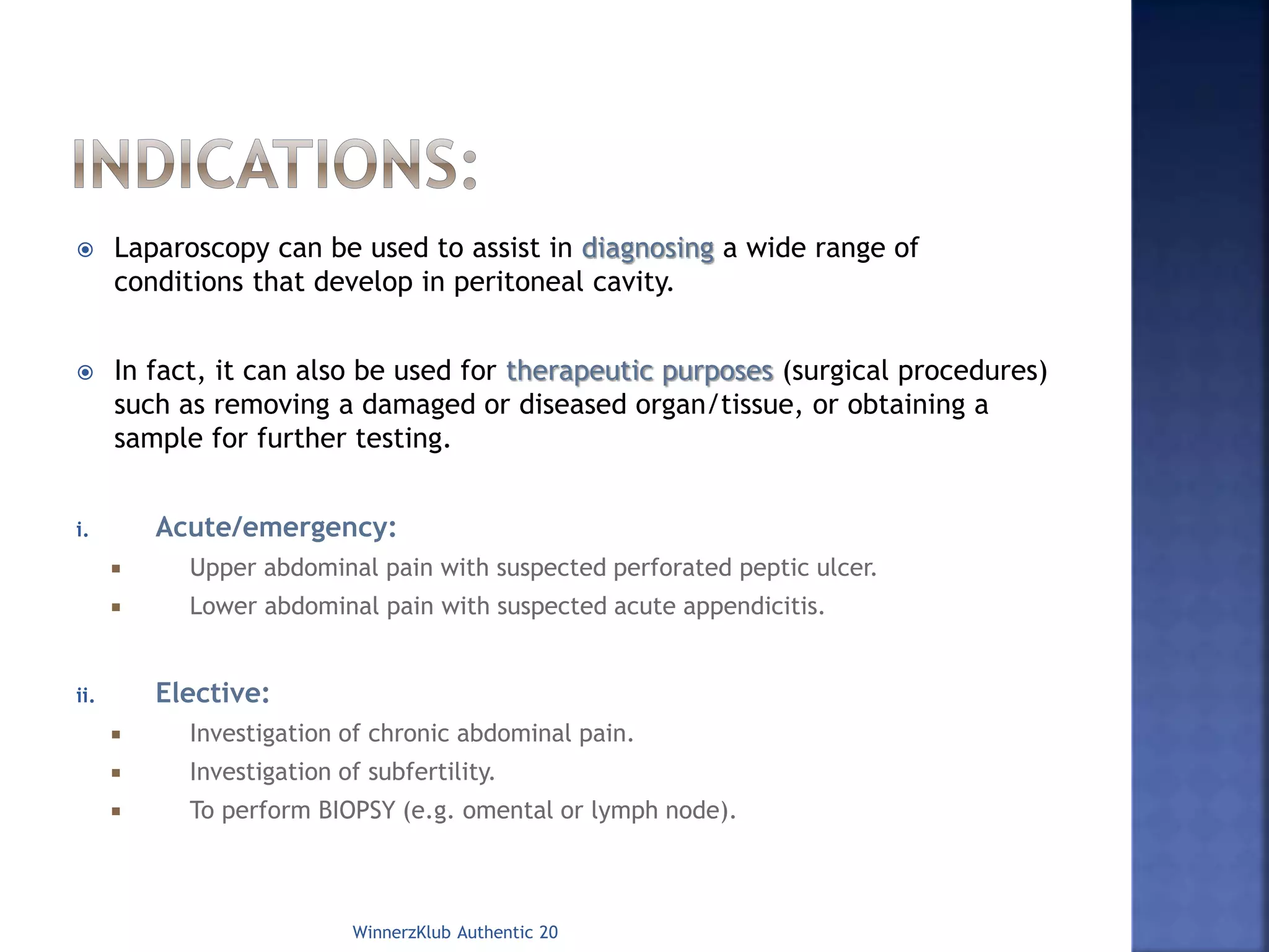 Diagnostic Laparoscopy | PPTX